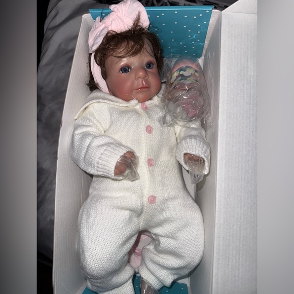 Toys | Reborn Baby Dolls 17inch Girls Blue Eyes Cloth Body Full Limbs ...